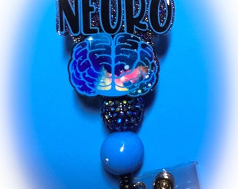 Brains Badge Buddy Neuro Nurse, Neurology, Neurology Badge Reel, Brain ...