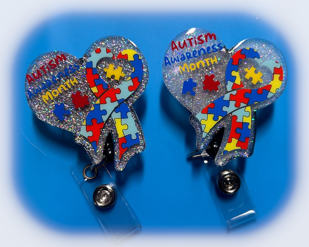 Autism Awareness Badge Reel - Etsy