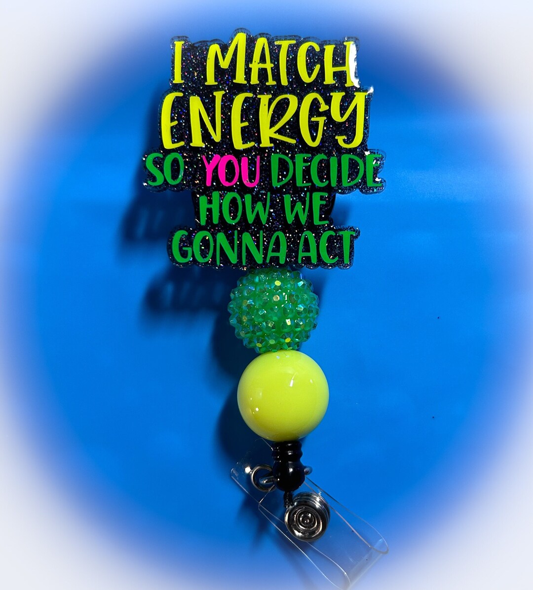 I Match Energy Badge Reel - Etsy