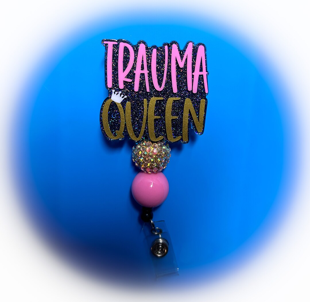 Trauma Queen Badge Reel - Etsy