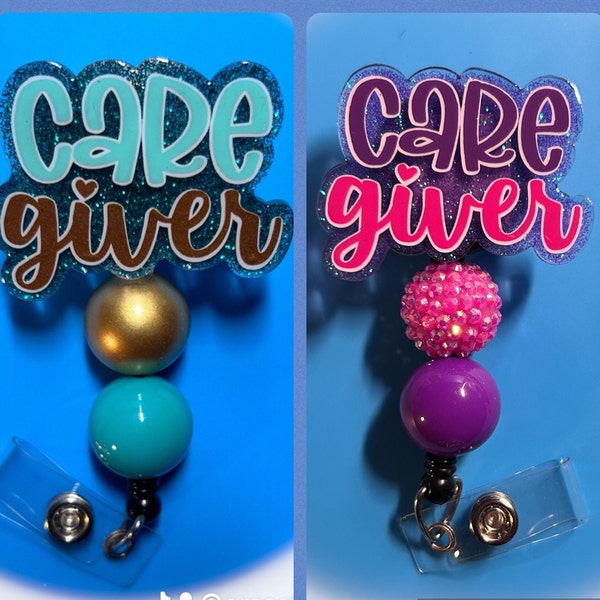 Caregiver Badge Name - Etsy