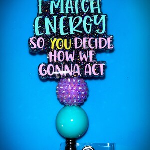 I Match Energy Badge Reel - Etsy