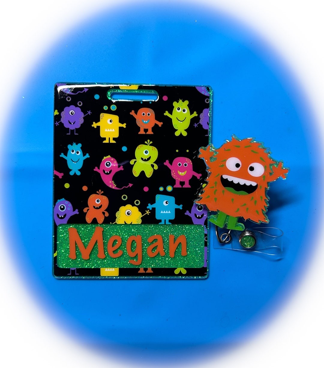 Cute Monsters Badge Buddy and Badge Reel Set - Etsy