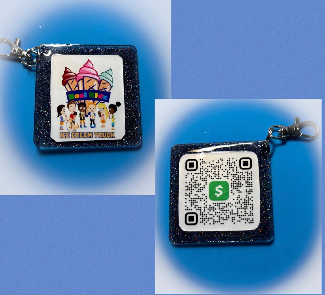 QR Code Keychains - Etsy