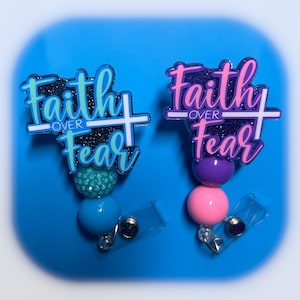 Faith Over Fear Badge Reel - Etsy