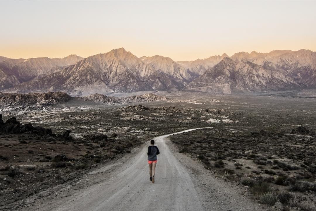 Alabama Hills Runner Sunrise Landscape Print - Etsy