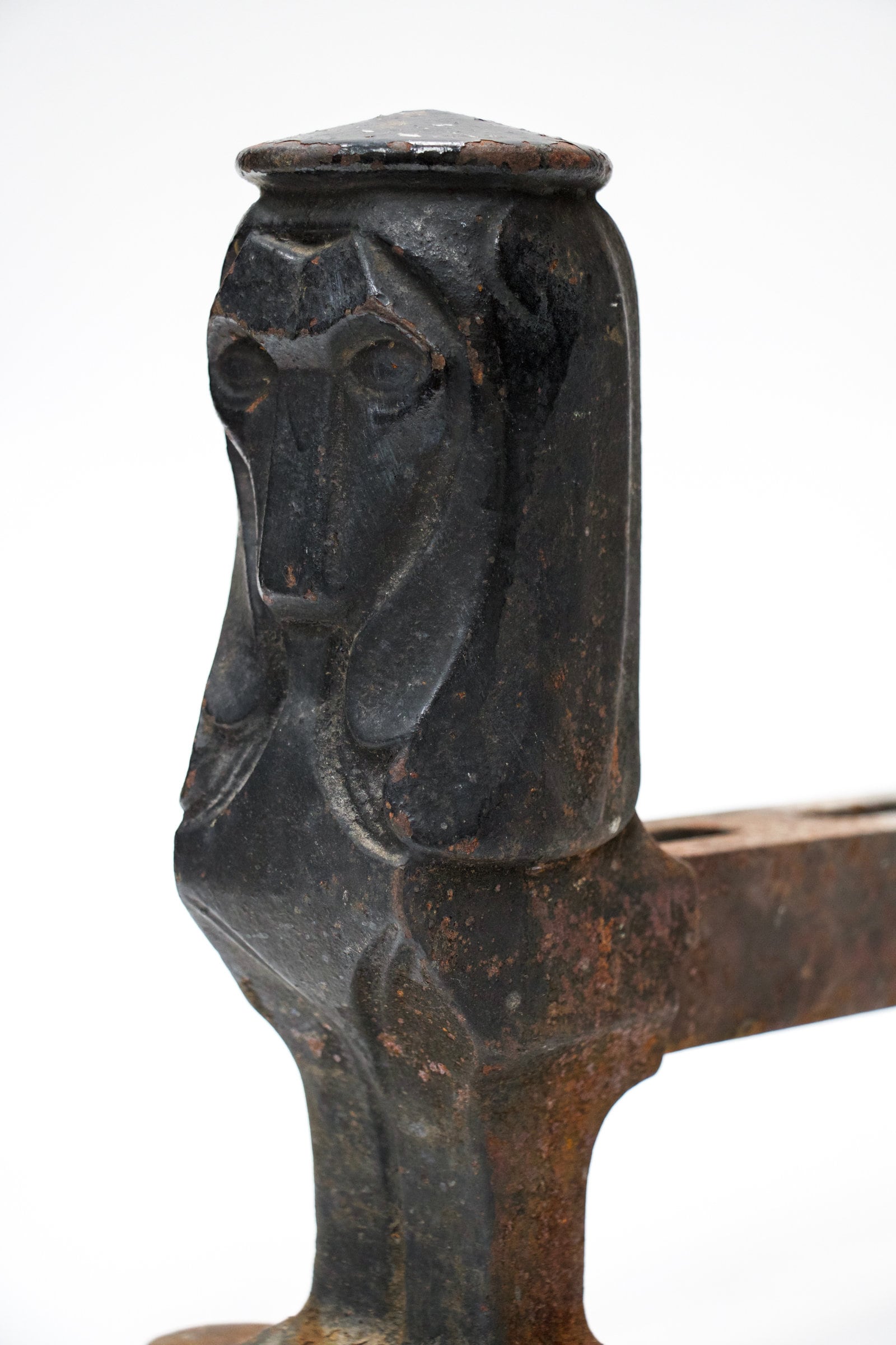 Antique Pair Dog Fireplace Andiron "fire Dogs" - Etsy