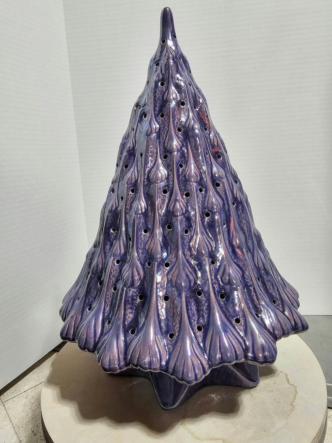 Purple Retro Ceramic Tree - Etsy