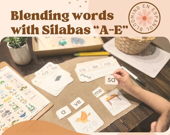 Palabras con silabas A E I O, Sílabas en español, Recursos bilingües ...