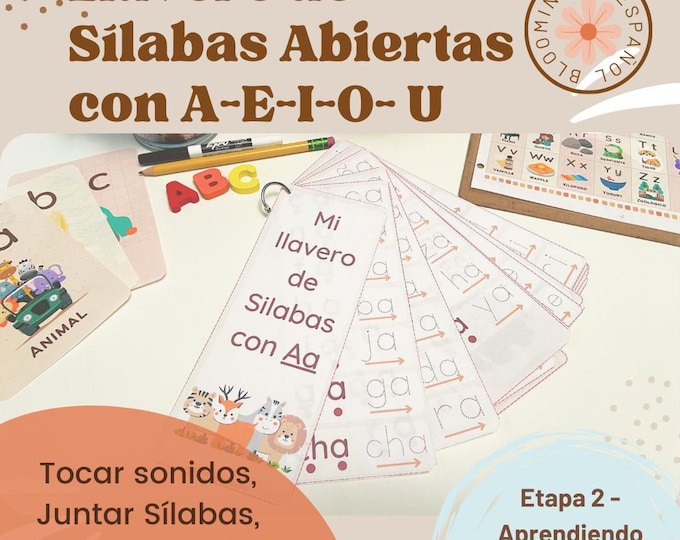 Llavero De Silabas Silabas Simples Y Trabadas Learn Spanish Spanish ...