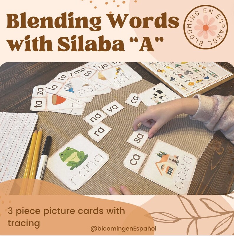 Palabras Con Silaba A, Spanish Syllables, Bilingual Resources, Spanish ...