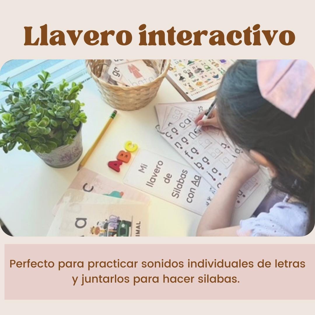 Llavero De Silabas Abiertas, Spanish Syllables, Bilingual Resources ...