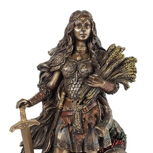 8 1/2 Inch Lady Sif Viking Celtic Earth Goddess Fertility Statue Bronze ...