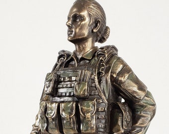 Female Soldier Award Statue - Etsy