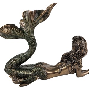 11 Veronese Design Mermaid Lying Nautical Fantasy Statue - Etsy