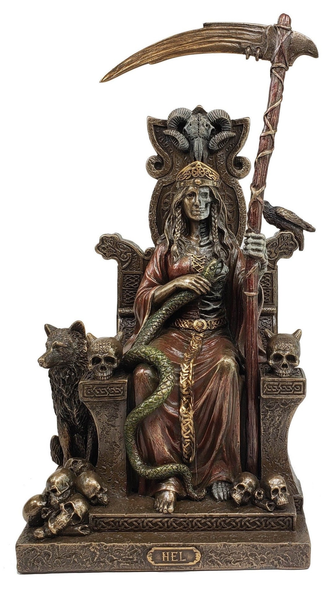 Hel Goddess of Dead / Death on Throne Viking Norse Mythology - Etsy