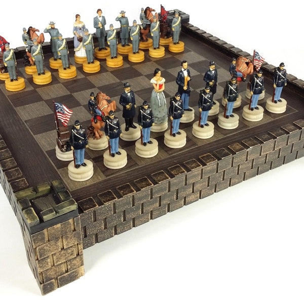 Civil War Chess Set - Etsy