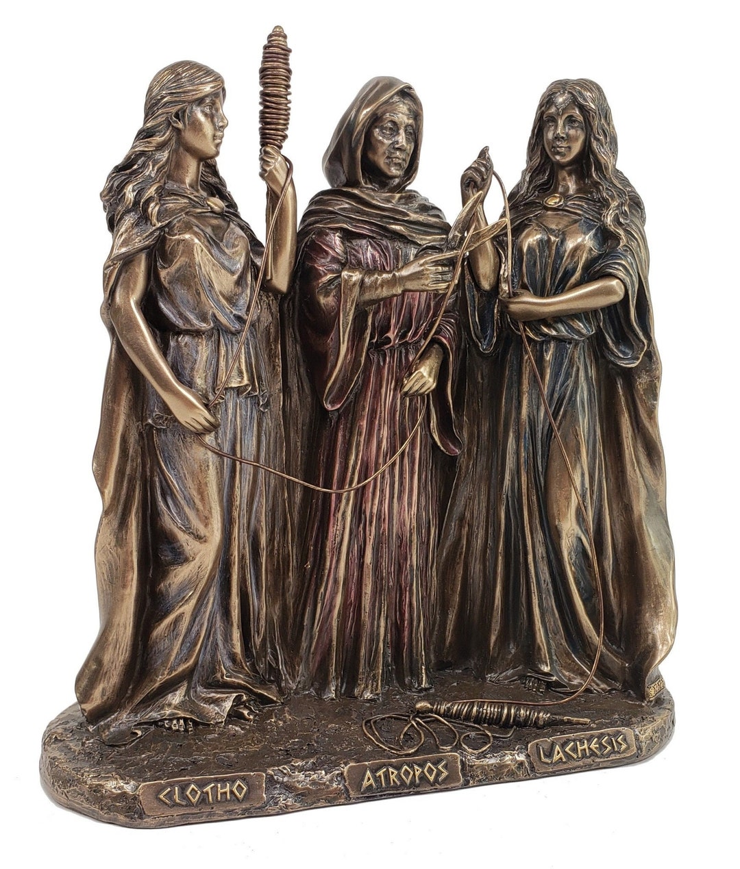 7 3 Sisters of Fate Greek Mythology Bronze Color Statue Clotho Atropos ...