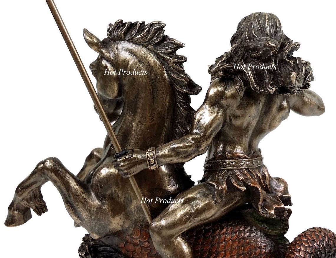 Poseidon on Hippocampus Horse GREEK MYTHOLOGY God of Sea - Etsy