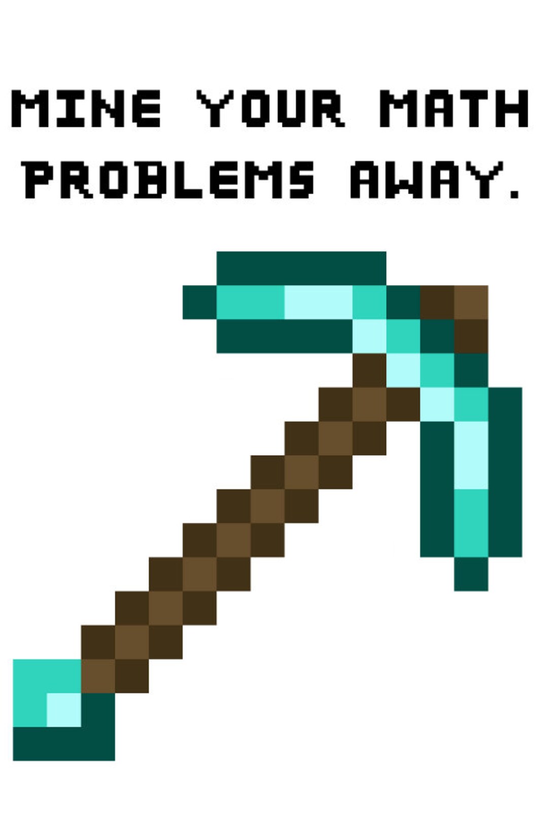 Minecraft Math Inspired Temporary Tattoo Pick Axe - Etsy