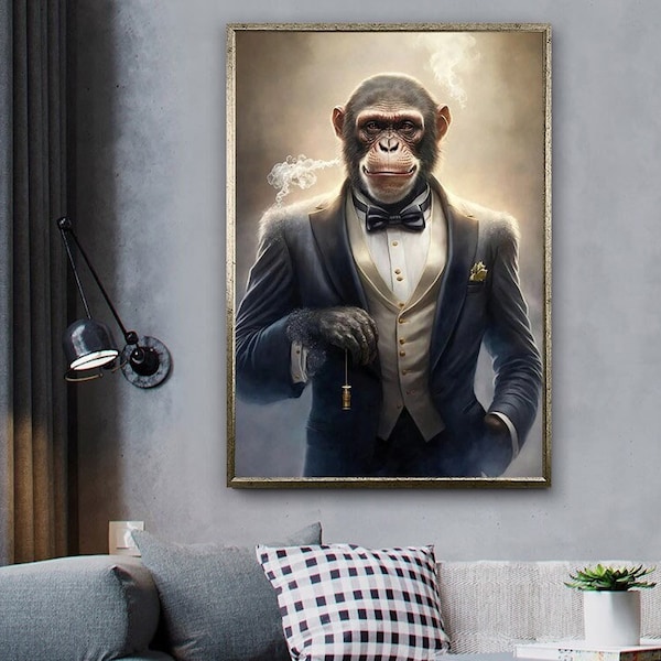 Monkey Art Prints - Etsy