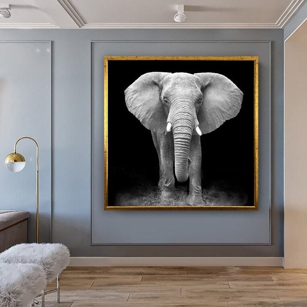 Elephant Canvas - Etsy