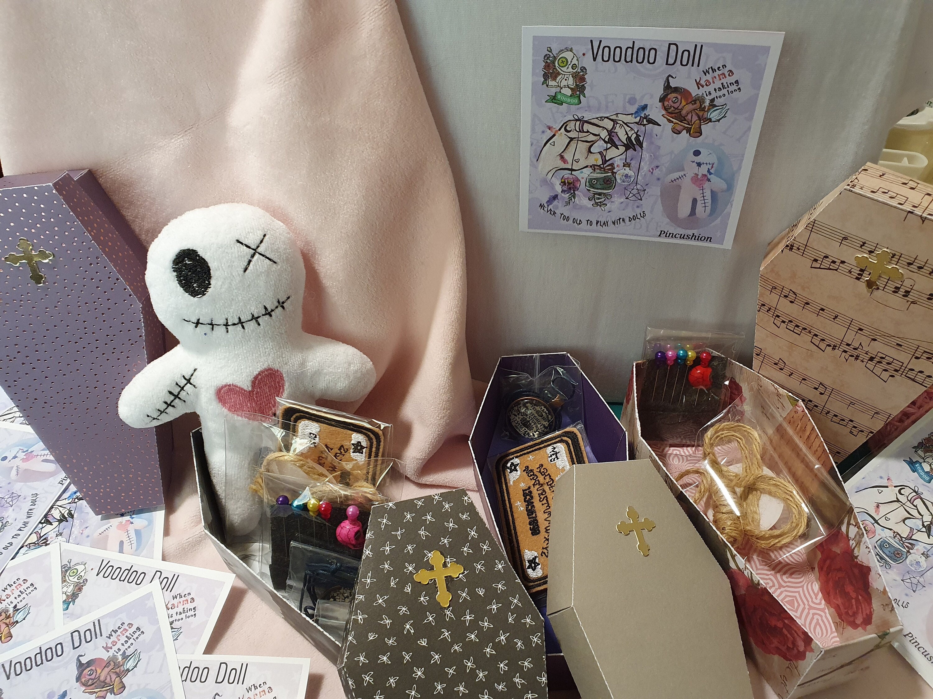 Doll Embroidered Voodoo Doll "new"color/font Selectable"with ...