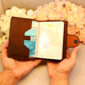 Leather Passport Case Pattern, Leather Passport Cover Template, /A4 and ...