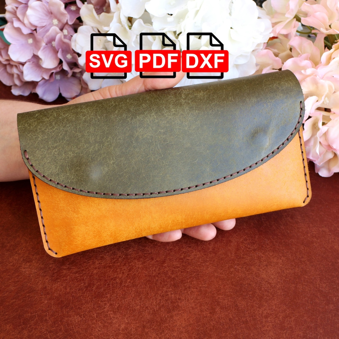 Leather Long Wallet Pattern /leather Long Wallet Template /A4 and Us ...