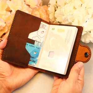 Leather Passport Case Pattern, Leather Passport Cover Template, /A4 and ...