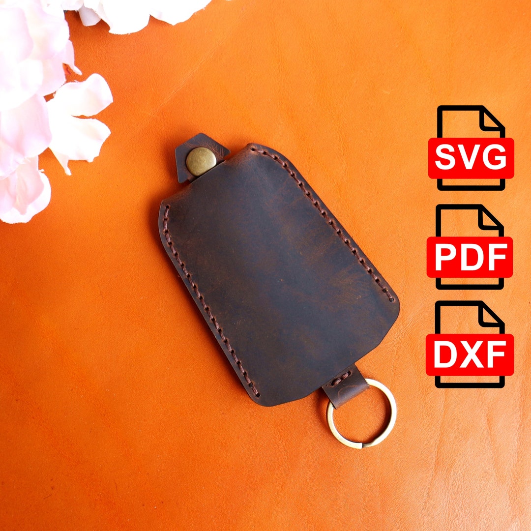 Leather Key Holder Template. Keys Cover. Leather Key Pouch. Leather ...