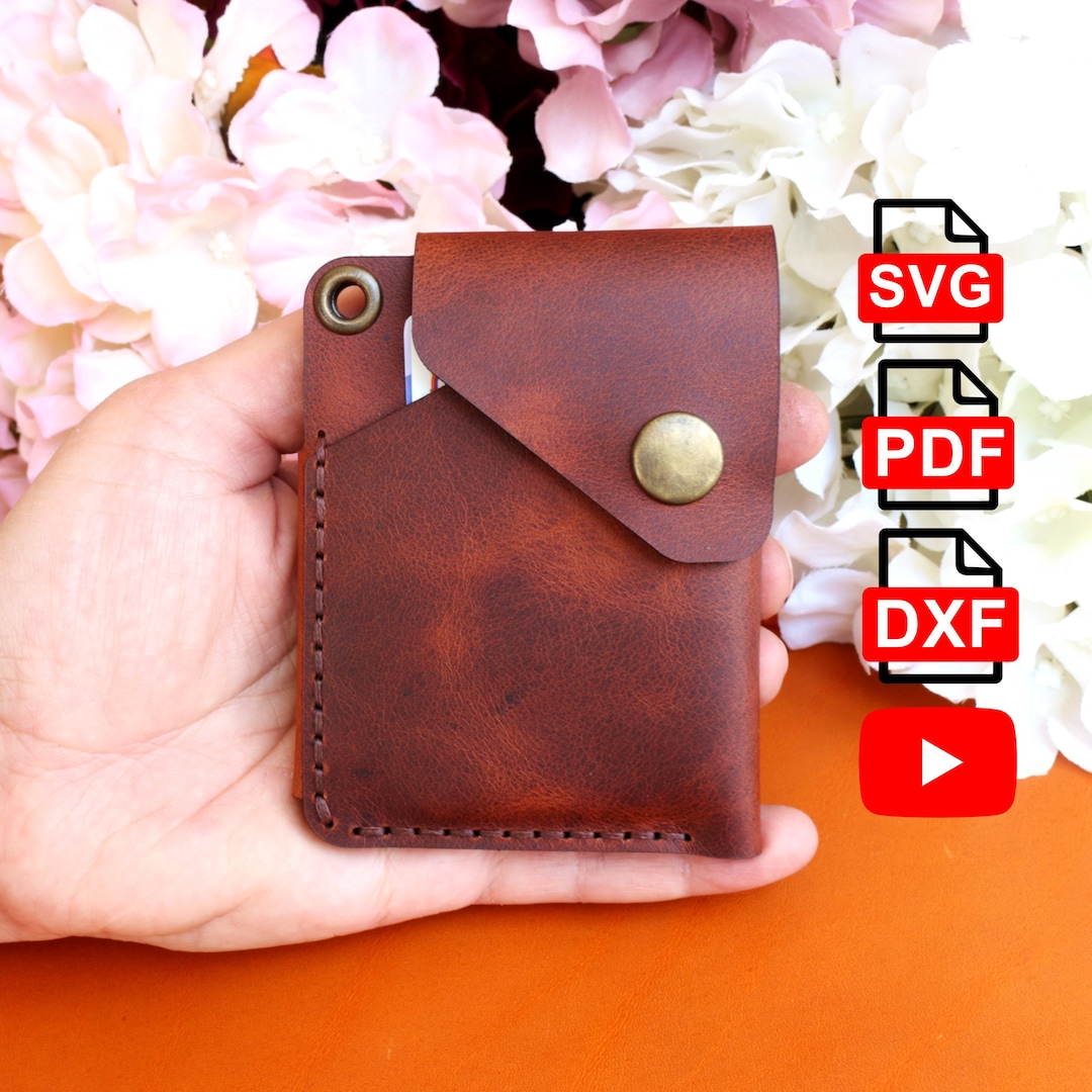 Leather Card Holder Wallet Pattern: SVG, DXF, PDF (laser Cut) - Etsy