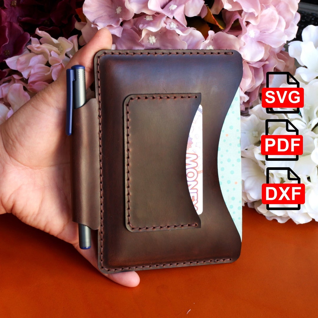 Leather A6 Notebook Cover Template, PDF/ SVG / DXF ,leather A6 Notebook ...