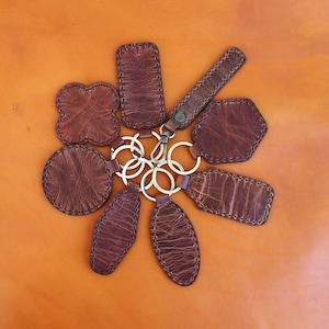 Leather Key Fob Set Template Digital PDF-SVG-DXF Pattern - Etsy