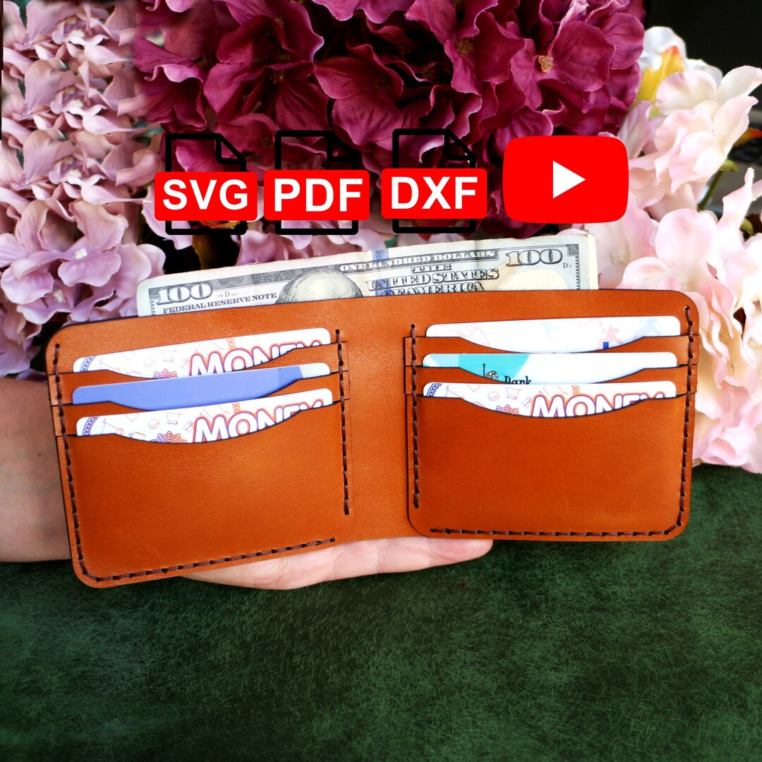 Leather Wallet Pattern Pdf /leather Wallet Template /A4 and Us Letter ...