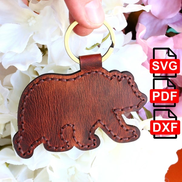 Leather Cow Key Chain Pattern - Etsy