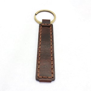 Leather Key Fob PDF, SVG and DXF Pattern. Leather Keychain Pattern. Key ...