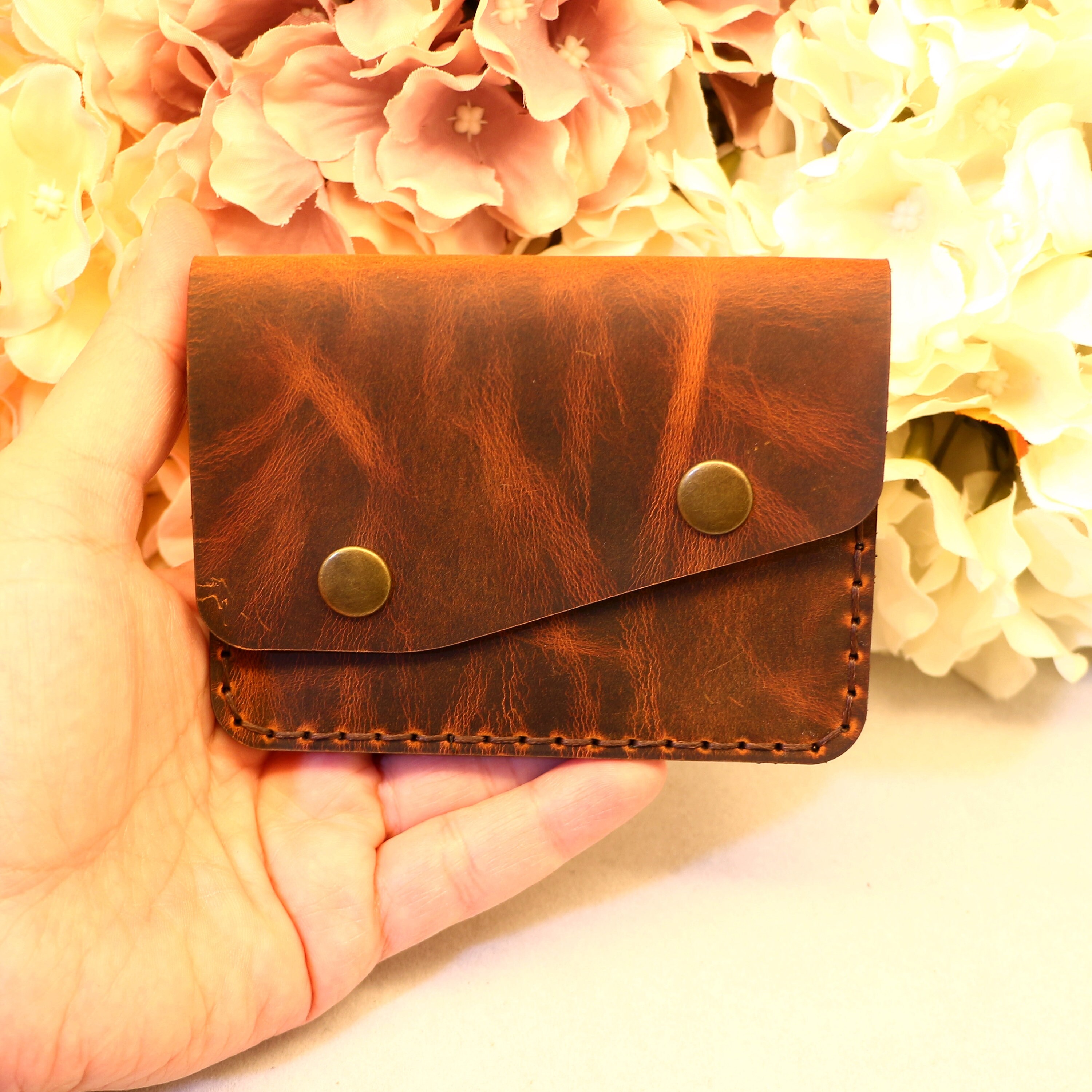 Leather Card Holder Wallet Template: SVG, PDF, DXF (digital Download ...