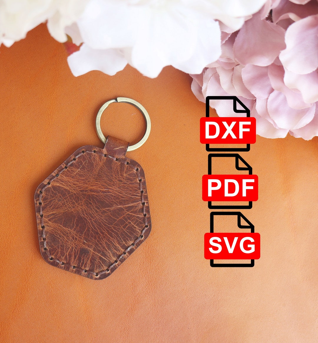 Leather Key Fob Digital PDF-SVG-DXF Templates - Etsy