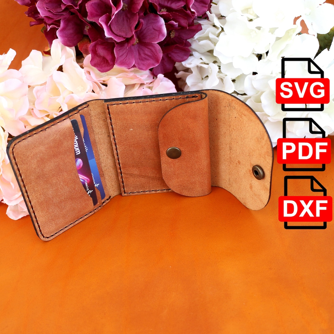 Leather Wallet Pattern Svg /leather Wallet Pattern /A4 and Us Letter ...