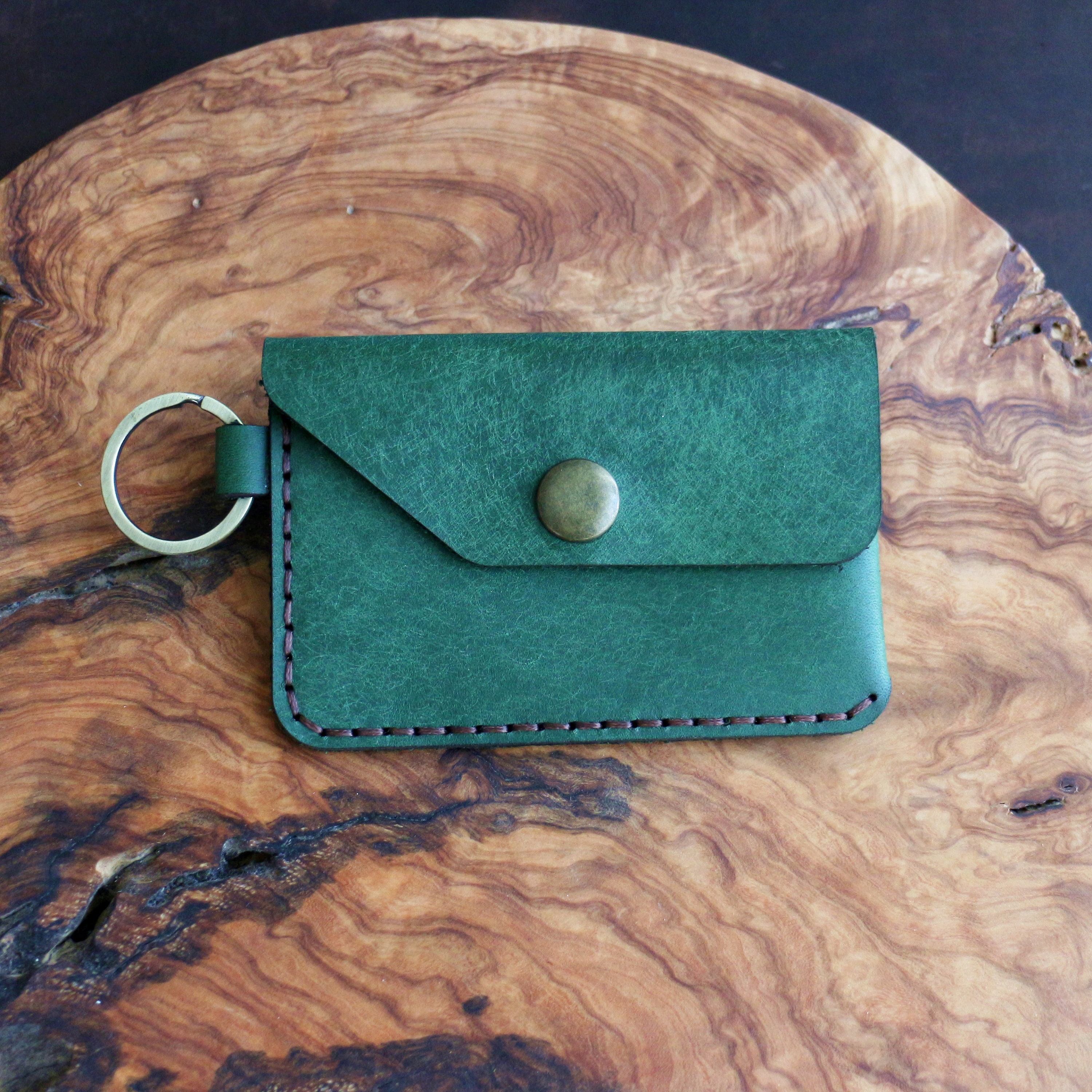 Leather Card Holder Template, Leather Keychain Wallet Pattern , PDF-SVG ...