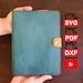 A5 Leather Notebook Cover /A4 and Us Letter PDF/ SVG / DXF Leather ...