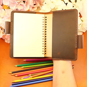 Leather Journal Planner Pattern, Leather A6 Notebook Cover / PDF, SVG ...