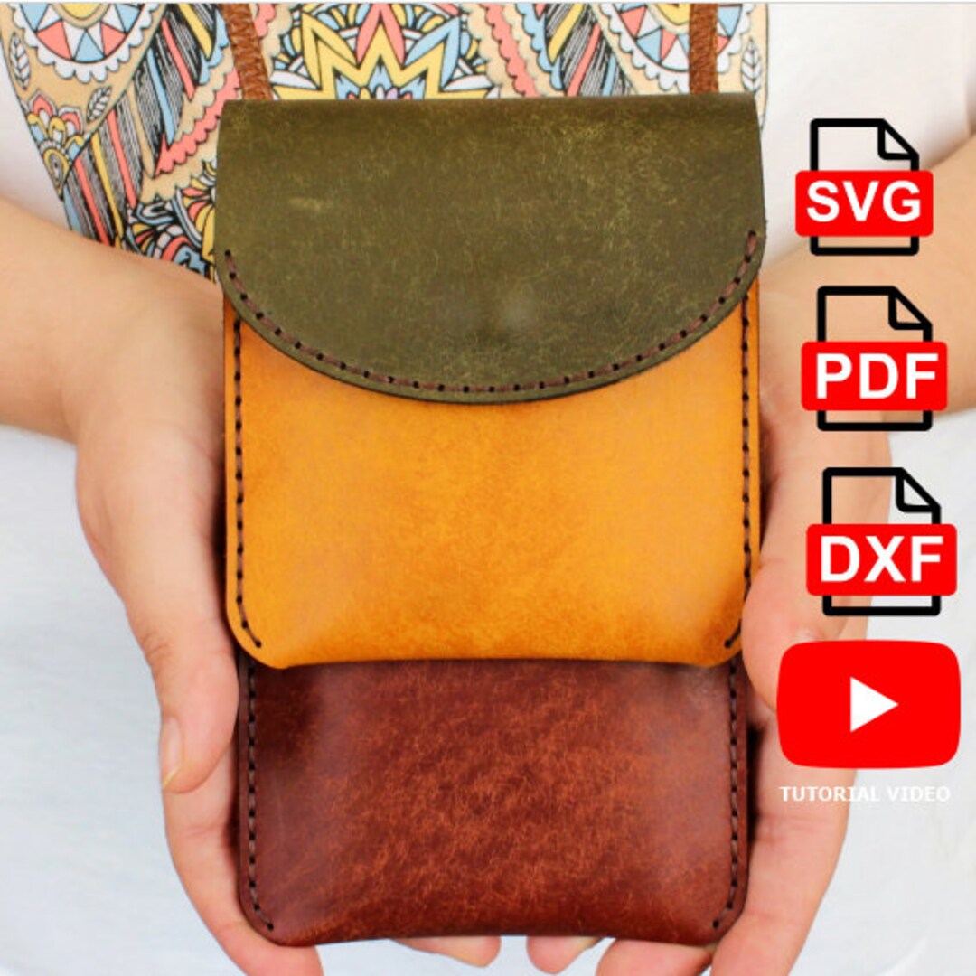 Leather Phone Bag Pattern /leather Phone Bag Template /A4 and Us Letter ...