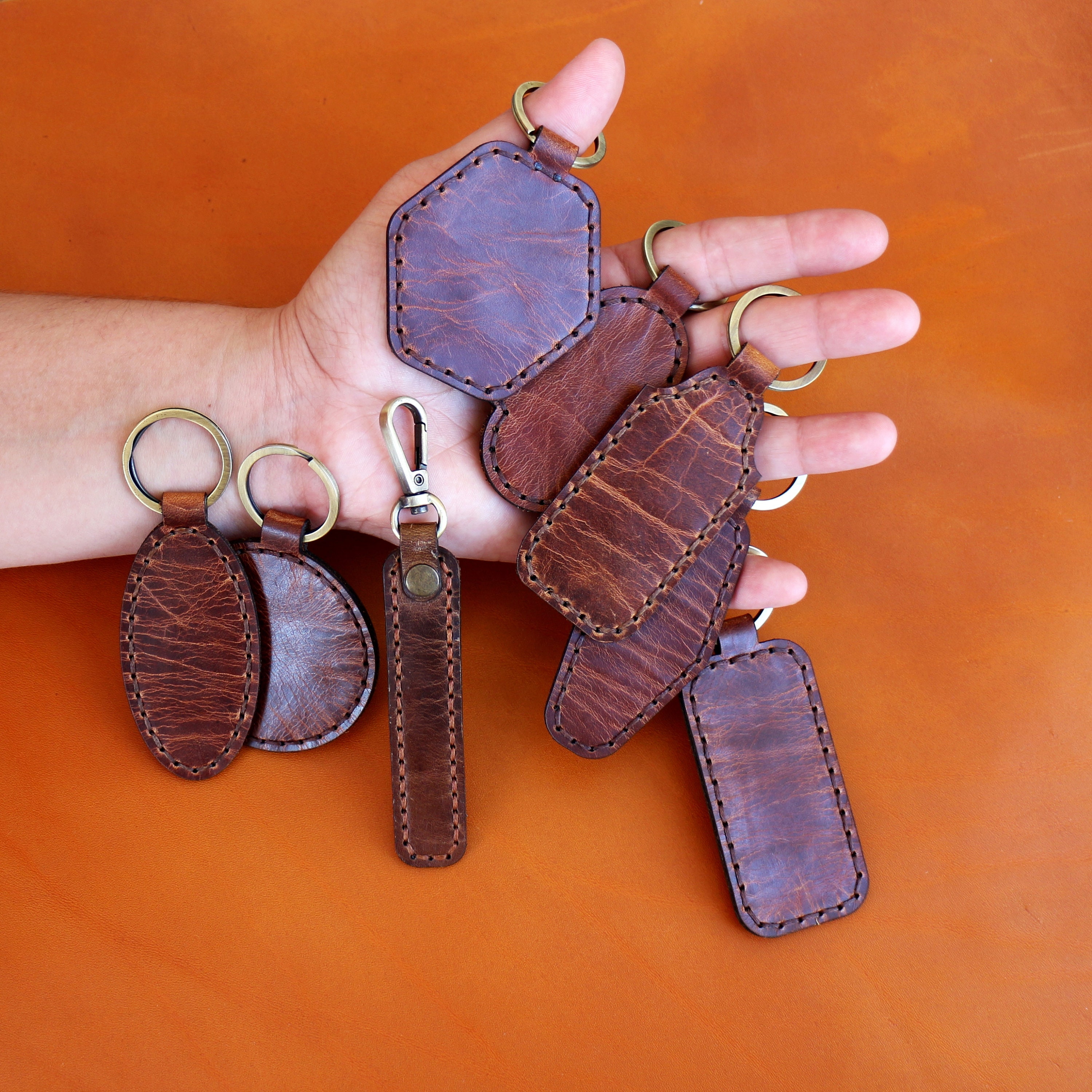 Leather Key Fob Set Template Digital PDF-SVG-DXF Pattern - Etsy UK