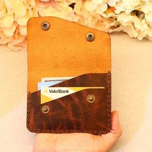 Leather Card Holder Wallet Template: SVG, PDF, DXF (digital Download ...