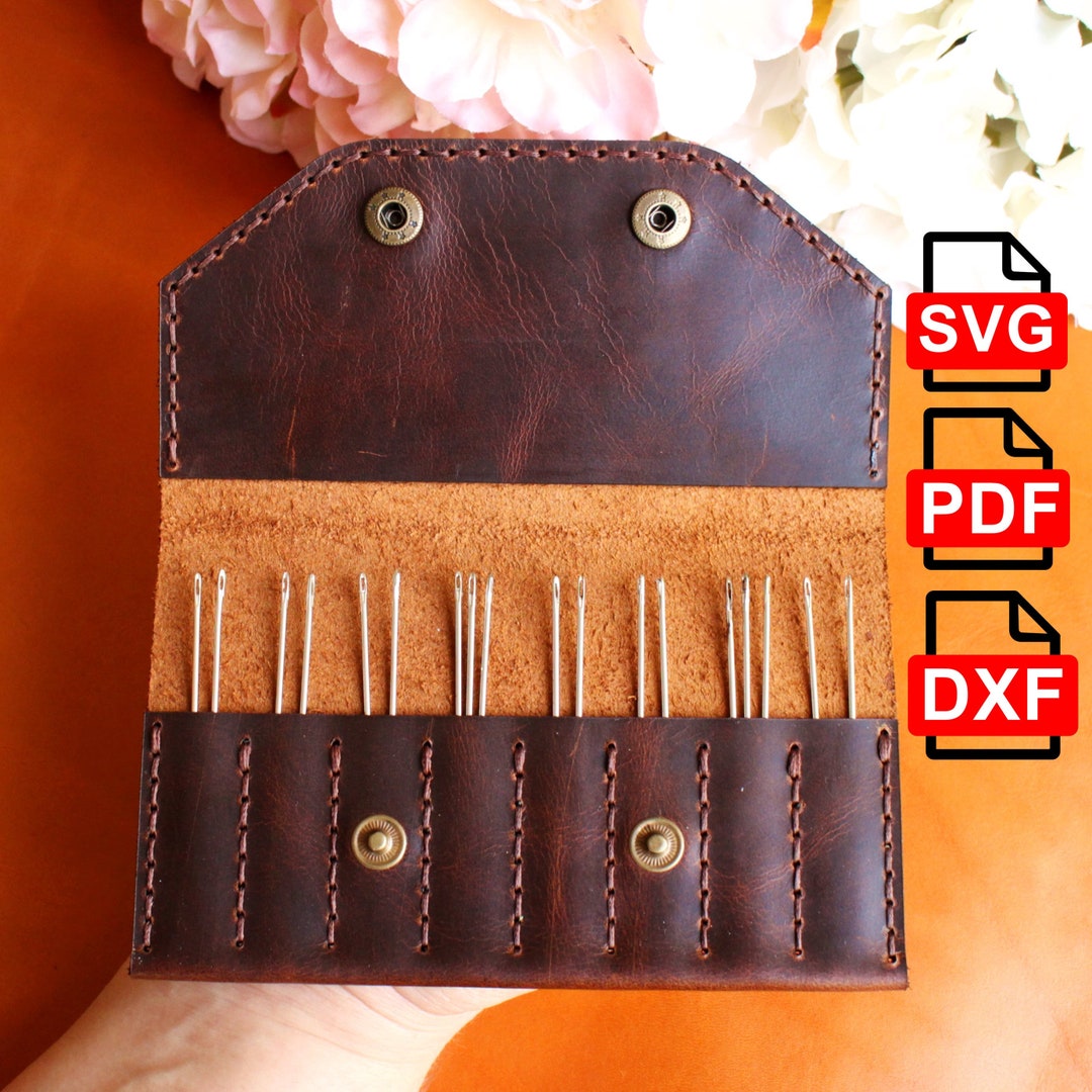 Leather Needle Case PDF, SVG and DXF Pattern, Leather Diy, (laser Cut ...