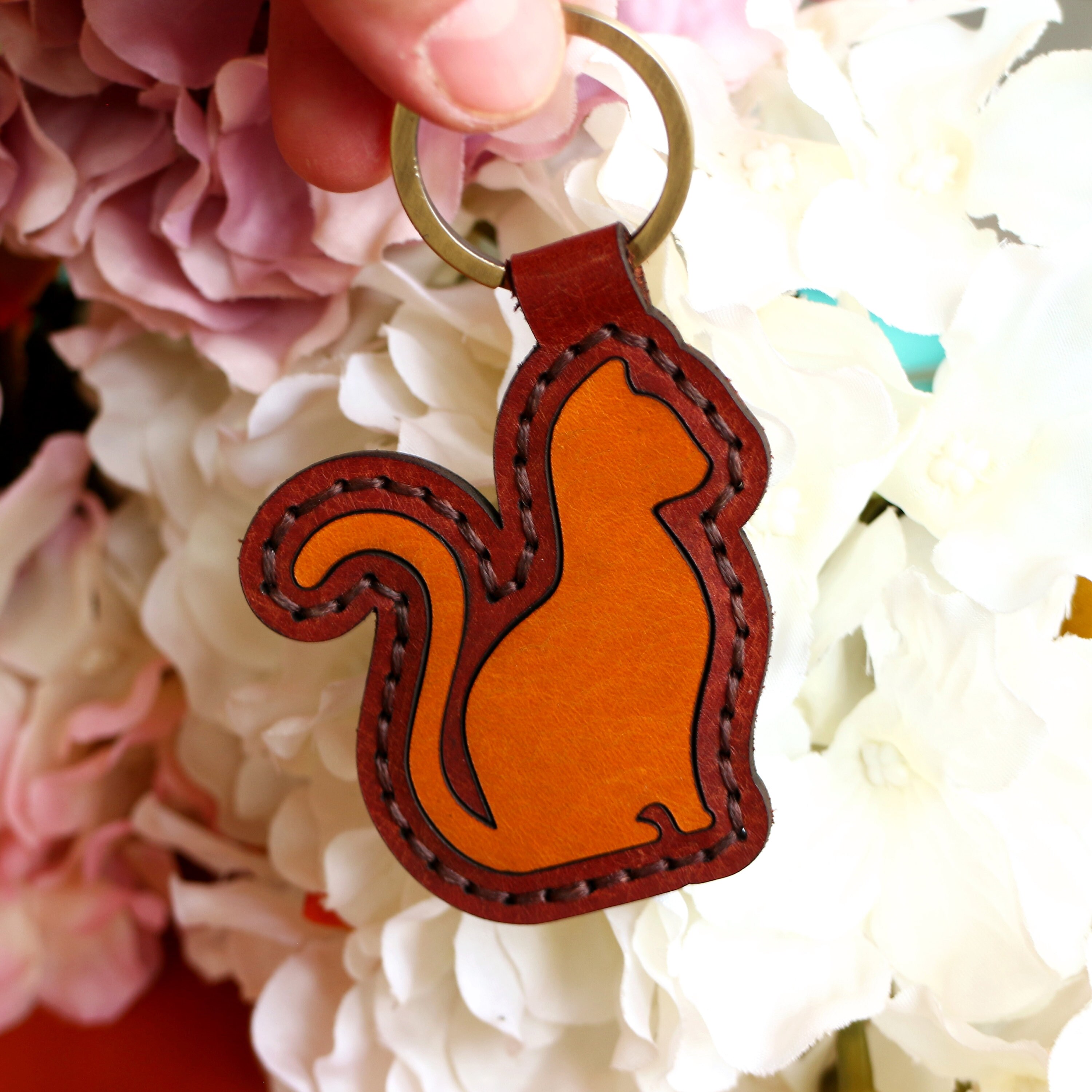 Leather Cat Keychain Digital SVG-DXF Pattern/ Laser Cut Ready - Etsy