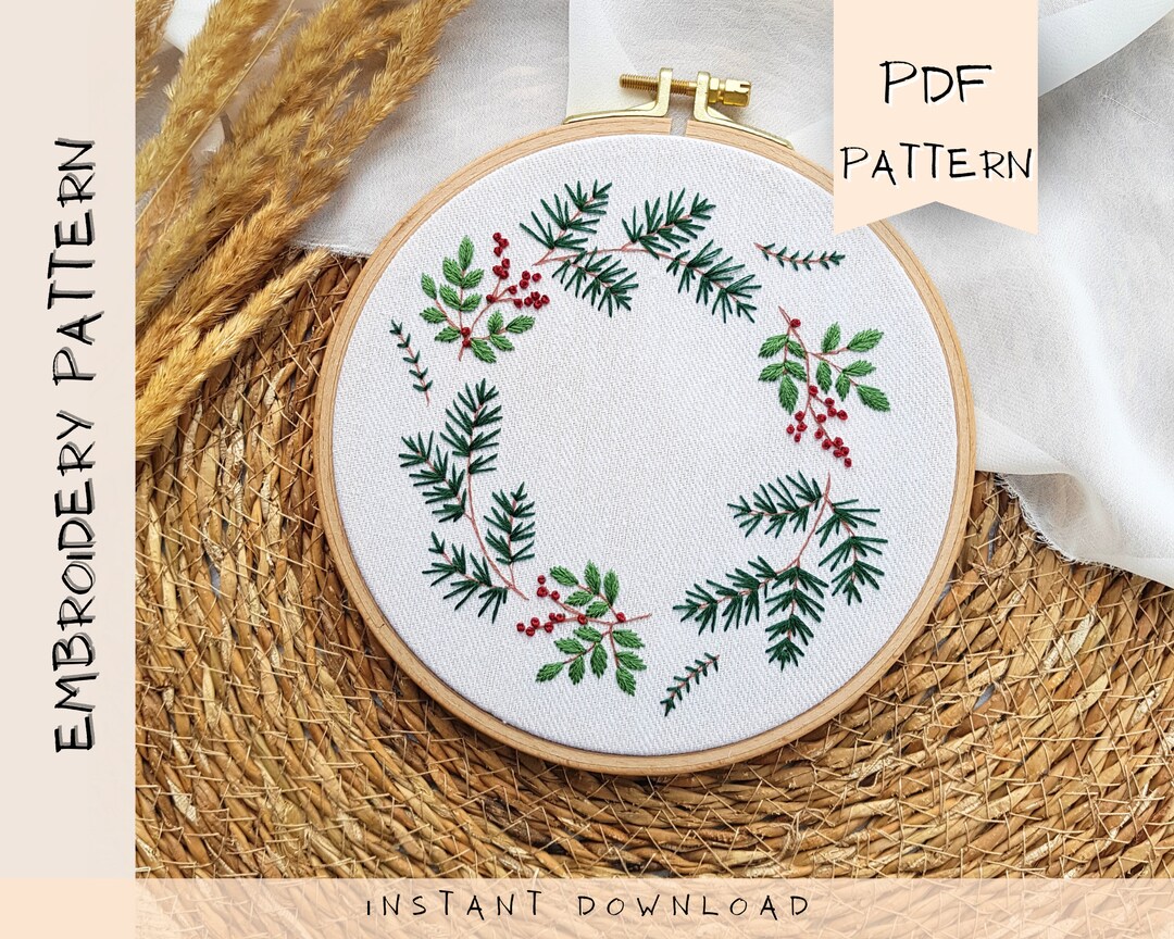 Initial Embroidery Pattern, Personalized Embroidery Pattern for ...