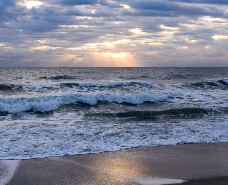 Purple Ocean Sunrise Digital Download Carolina Beach Sunrise - Etsy